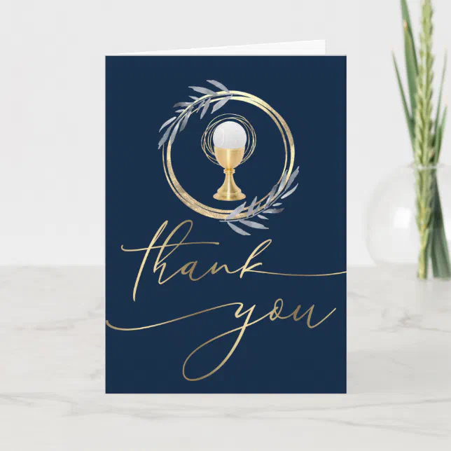 First Communion thank you Card | Zazzle