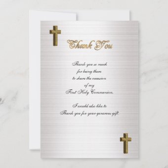 First Communion Thank you card Photo | Zazzle