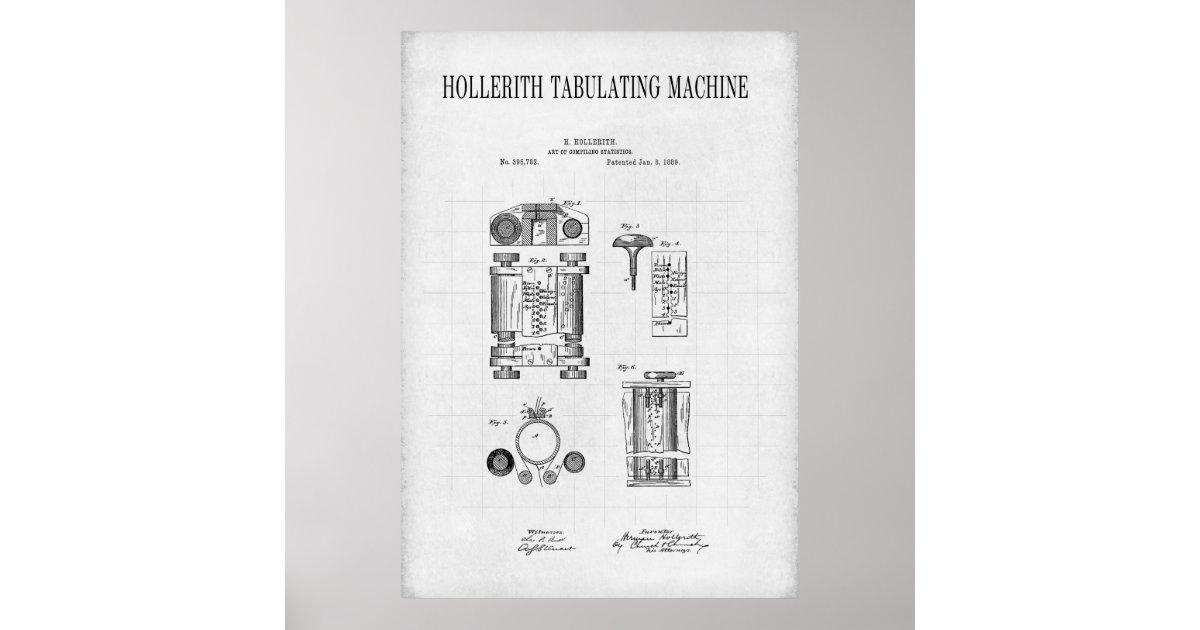 FIRST COMPUTER 1889 POSTER | Zazzle