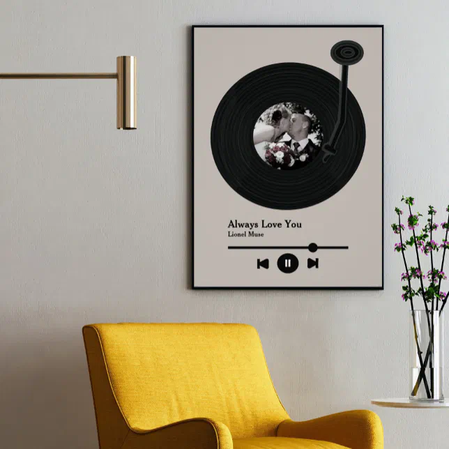 First Dance Music Record Photo Poster | Zazzle