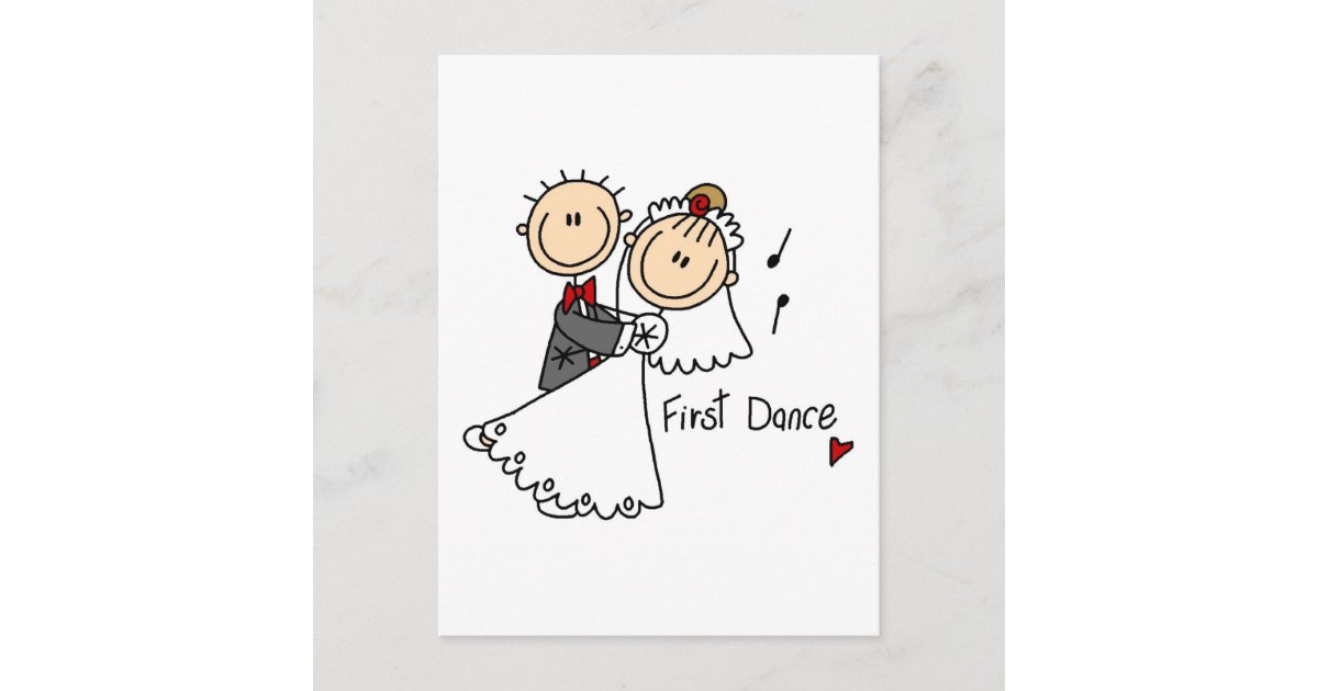 First Dance Wedding Tshirts and Gifts Postcard | Zazzle
