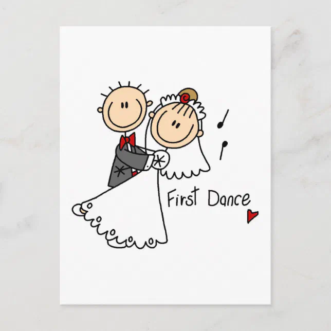 First Dance Wedding Tshirts and Gifts Postcard | Zazzle