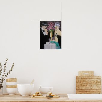 FIRST DATE, ART DECO POSTER | Zazzle