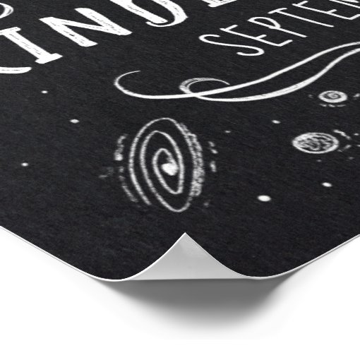 First Day of School Black Chalkboard Outer Space Poster | Zazzle