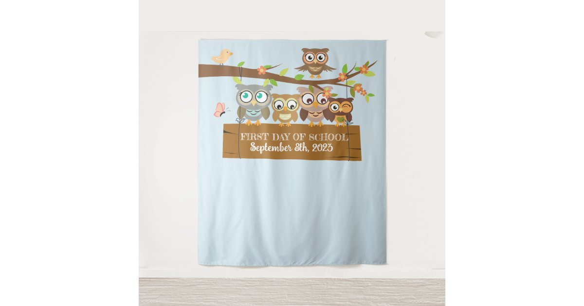 First day of School photobooth backdrop | Zazzle