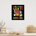 First Day of School Teacher Welcome Back to School Poster | Zazzle