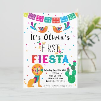 First Fiesta Birthday Invitation | Zazzle