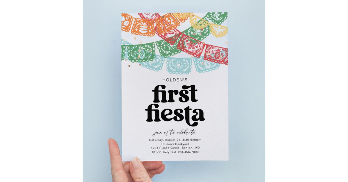 First Fiesta Birthday Invitation | Zazzle