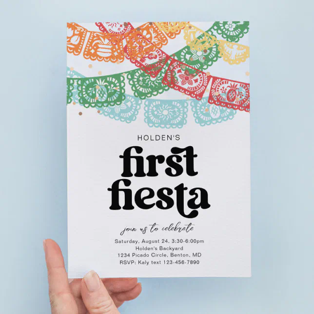 First Fiesta Birthday Invitation | Zazzle