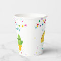 First fiesta birthday taco theme paper cups | Zazzle