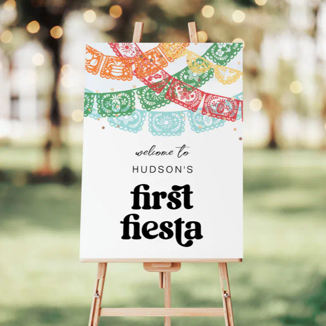 First Fiesta Party Welcome Sign | Zazzle