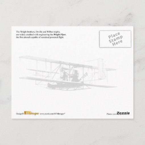 First flight of the 1903 Wright Flyer Postcard | Zazzle