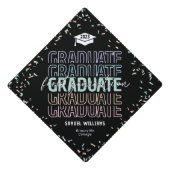First Generation Graduate Confetti Graduation Cap Topper | Zazzle