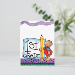 First Grade Postcard | Zazzle
