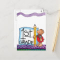 First Grade Postcard | Zazzle