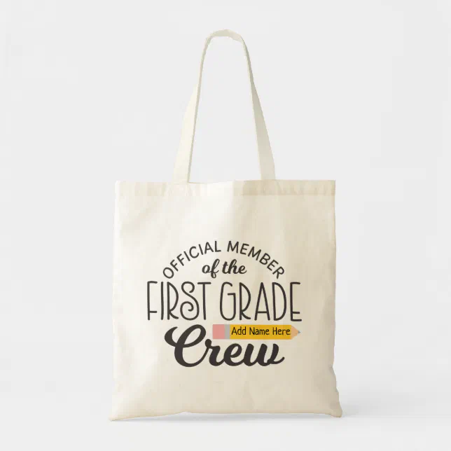 First Grade Teacher or Child Back to School Tote Bag | Zazzle