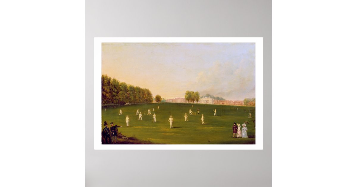 First Grand Match of cricket played by members of Poster | Zazzle