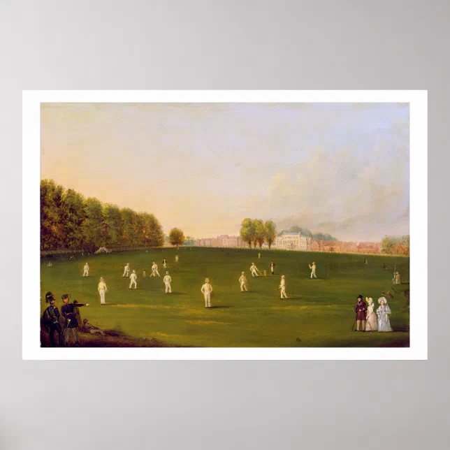 First Grand Match of cricket played by members of Poster | Zazzle
