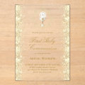 First Holy Communion Acrylic Invitations | Zazzle