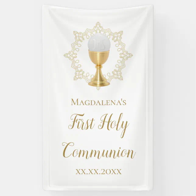 First Holy Communion Banner | Zazzle