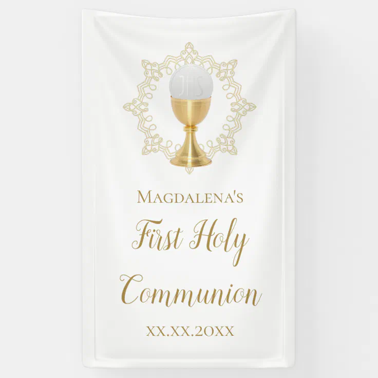 First Holy Communion Banner | Zazzle