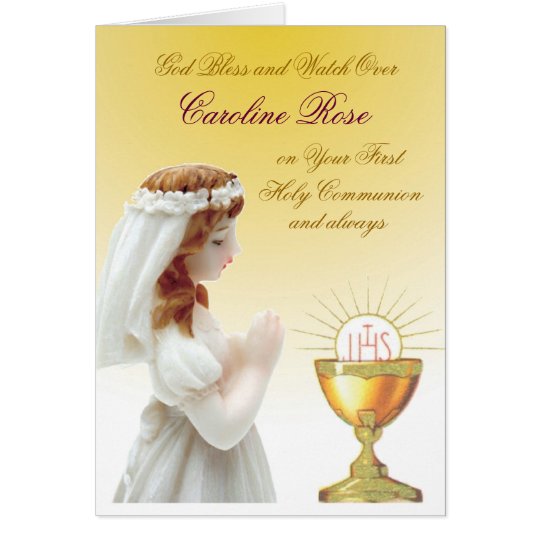 First Holy Communion Card | Zazzle.com