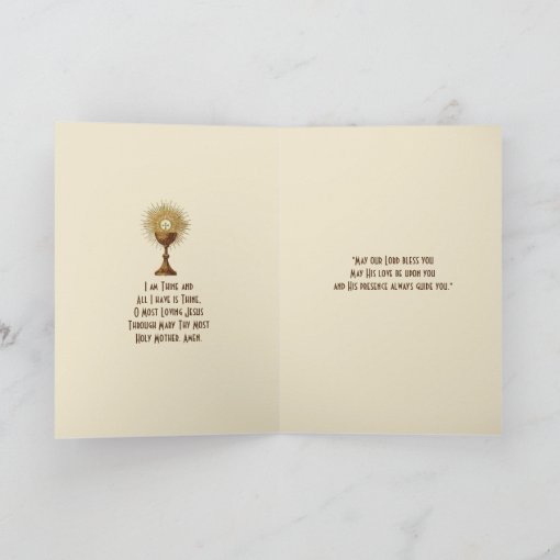 First Holy Communion Catholic Traditional Card | Zazzle