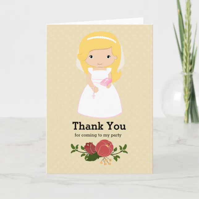 First Holy Communion * choose background color Card | Zazzle