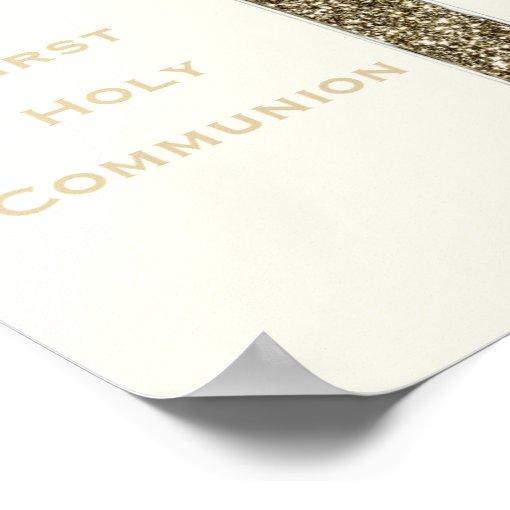 First Holy Communion Cross with Dove and Heart Poster | Zazzle