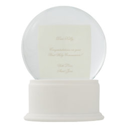 First Holy Communion Cross with Dove and Heart Snow Globe | Zazzle