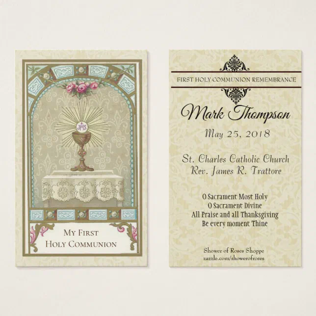 FIRST HOLY COMMUNION EUCHARIST ON ALTAR | Zazzle