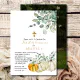 First Holy Communion Fall Pumpkin Greenery Invitation | Zazzle