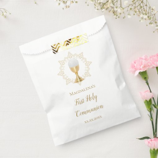 First Holy Communion Favor Bag | Zazzle