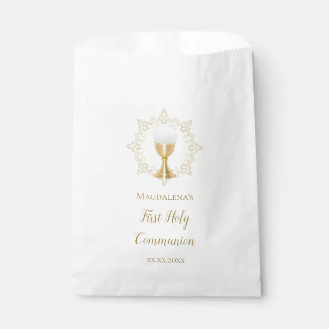 First Holy Communion Favor Bag | Zazzle