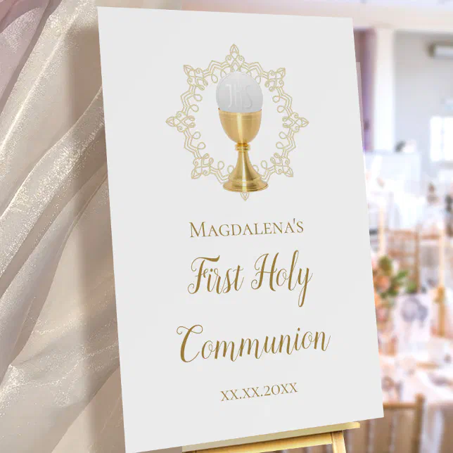 First Holy Communion Foam Board | Zazzle