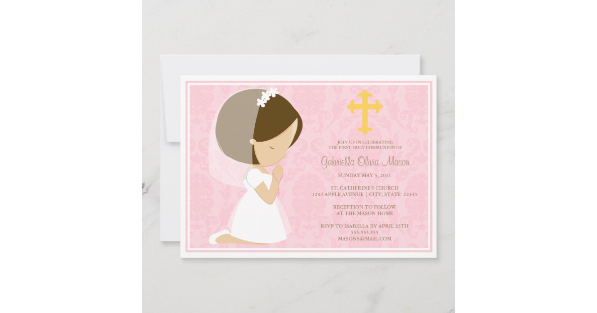 First Holy Communion | Invitation | Zazzle