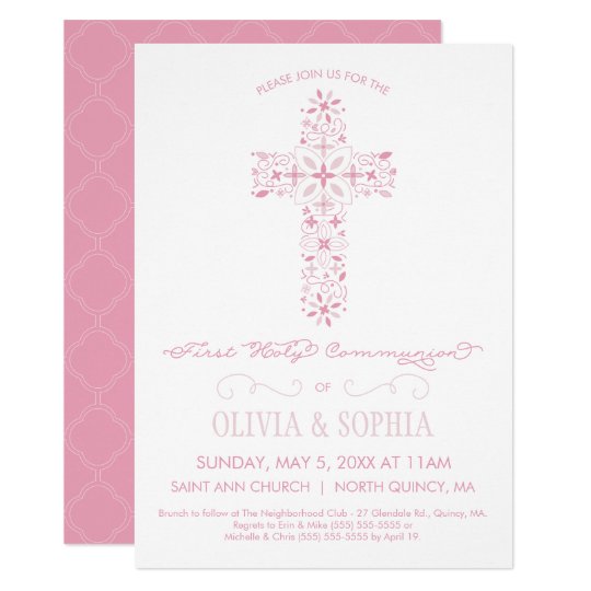 First Holy Communion Invitation - Girl Invite | Zazzle.com