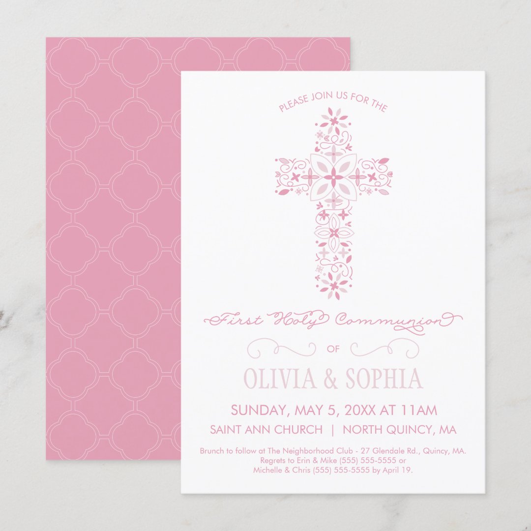 First Holy Communion Invitation - Girl Invite | Zazzle
