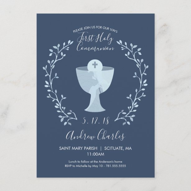 Boy First Communion Invitations | Zazzle