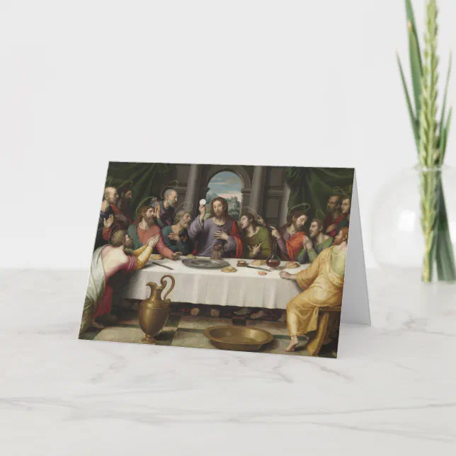 First Holy Communion Last Supper Card | Zazzle