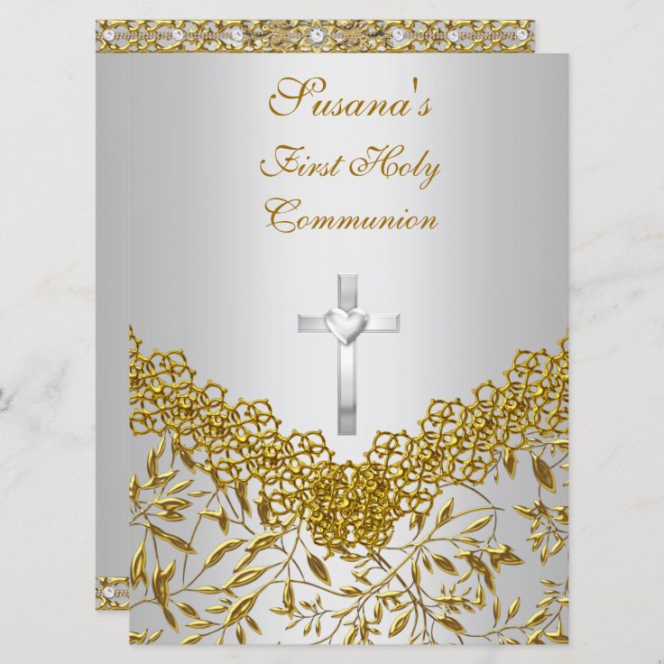 First Holy Communion Party Invitation | Zazzle