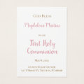 First Holy Communion remembrance card | Zazzle