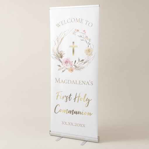First Holy Communion welcome sign | Zazzle