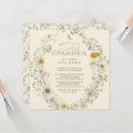 First Holy Communion Wildflower Summer Fall Invitation | Zazzle
