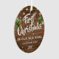 First House Christmas | New Home Photo Ornament | Zazzle