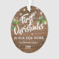 First House Christmas | New Home Photo Ornament | Zazzle