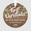 First House Christmas | New Home Photo Ornament | Zazzle