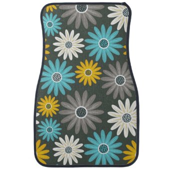 First Impression Floral Full Set Car Mats | Zazzle
