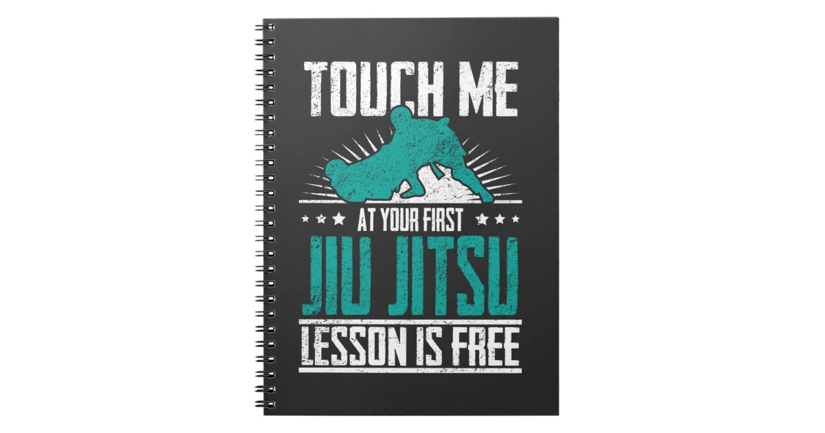 First Jiu Jitsu Lesson Is Free Brazilian BJJ Notebook | Zazzle
