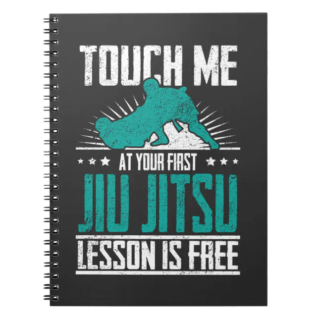 First Jiu Jitsu Lesson Is Free Brazilian BJJ Notebook | Zazzle